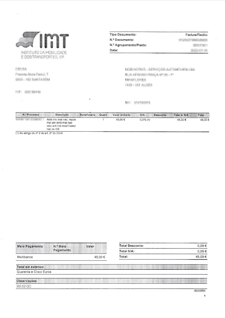 Taxa IMT Documento Único Automóvel – Legalização Automóvel Portugal